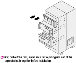 Slide Rails - Heavy Load, Stainless Steel - Three Step, Economy Series ...