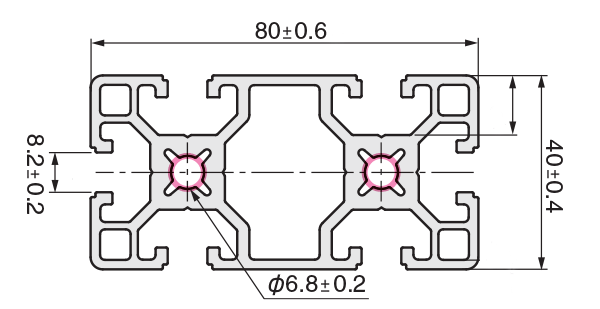 4080 Aluminum Frames Slot Width 8 | MISUMI | MISUMI India